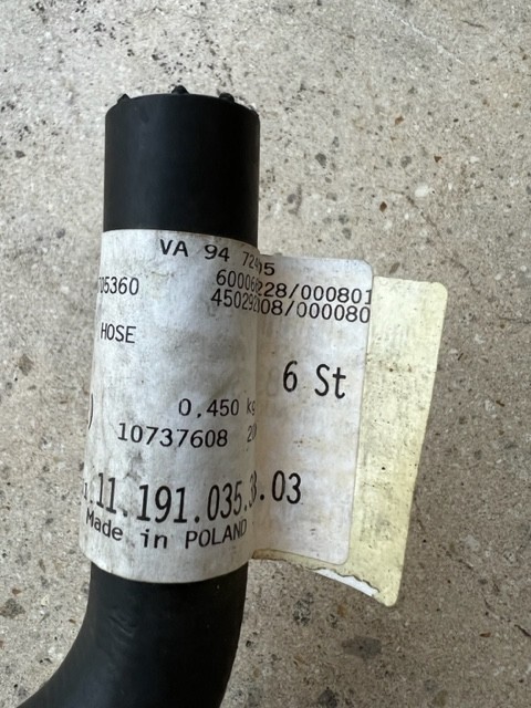 MERCEDES 2208321794 Cooling Hose From Engine to Pipe S W220 CL W215 S55 ...