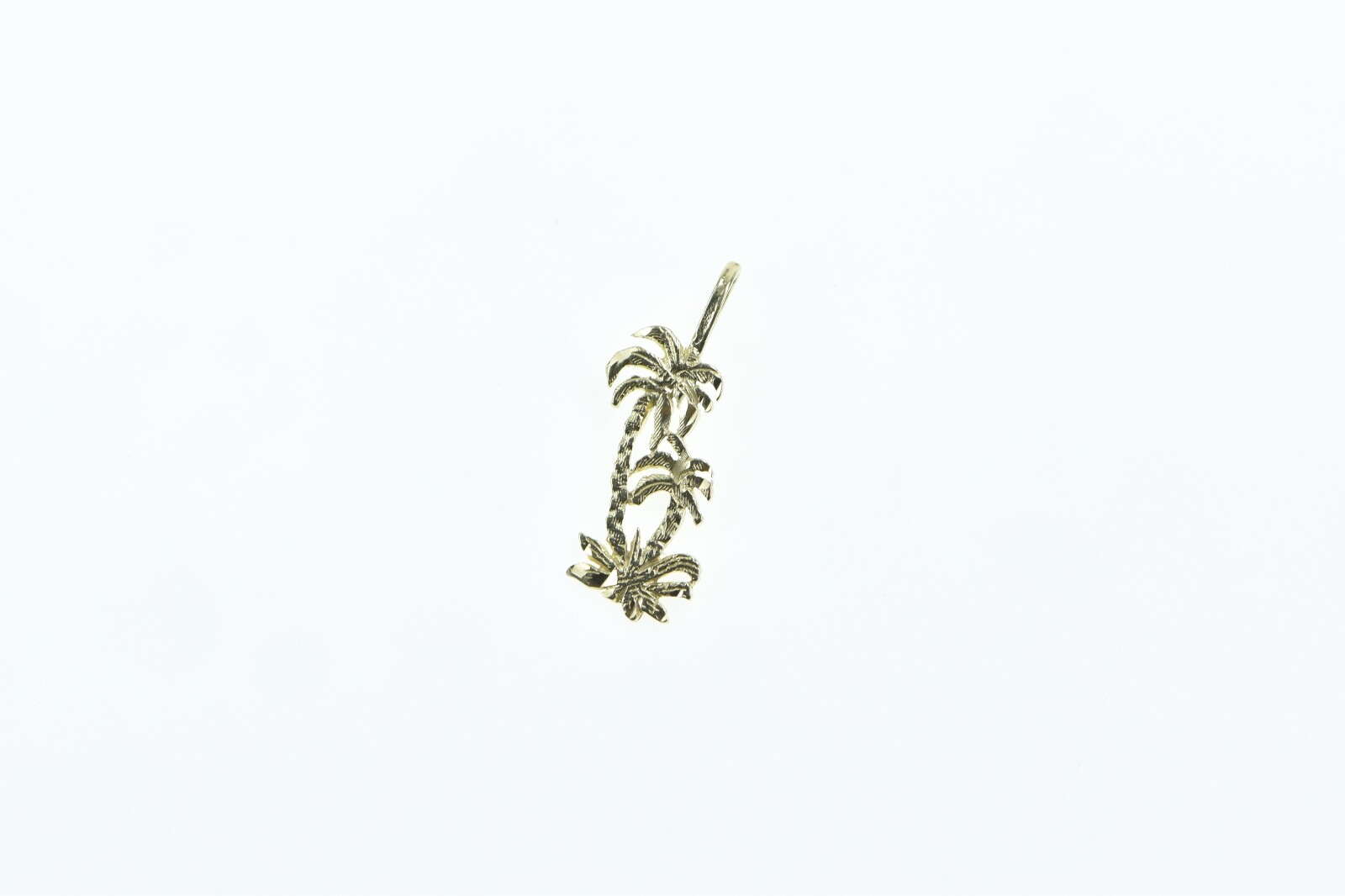 14K Palm Tree Beach Ocean Motif Charm/Pendant Yellow … - Gem