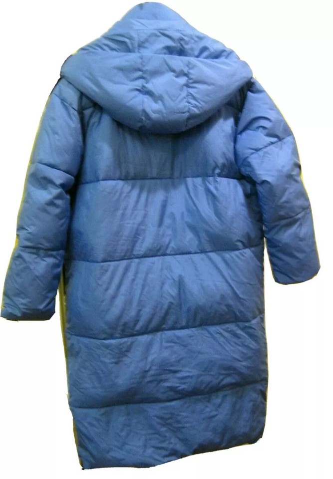 UGG CATHERINA LONG PUFFER COAT WOMEN SIZE LARGE DEEP PERIWINKLE | eBay