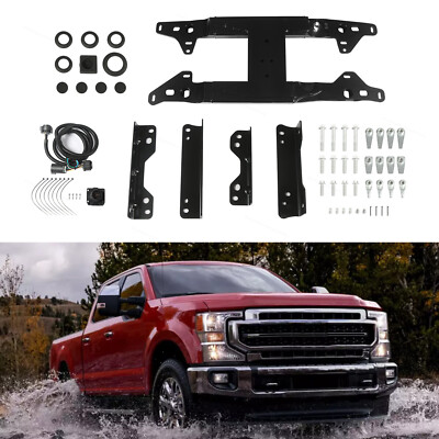 Fits 2017-2021 2022 Ford F250 F350 5th Wheel/Gooseneck Black Hitch Prep ...