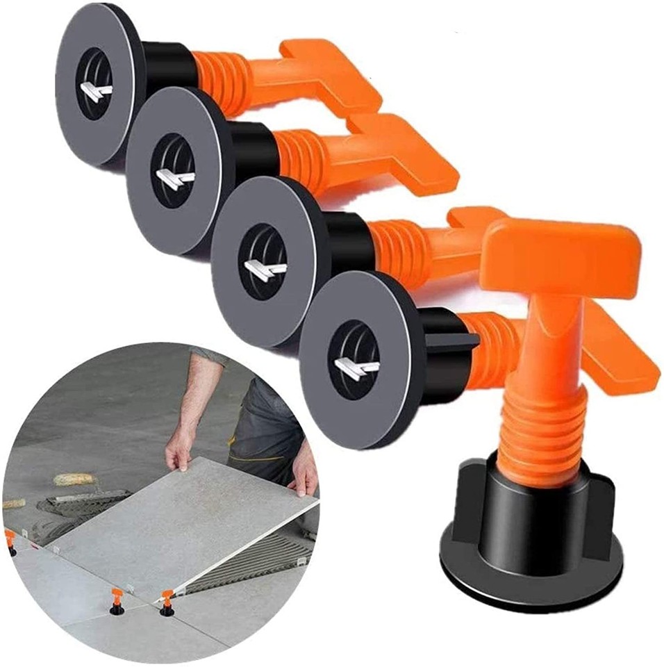 50PCS Tile Leveling System Kit Reusable Tile Spacer Wall Floor Clips ...