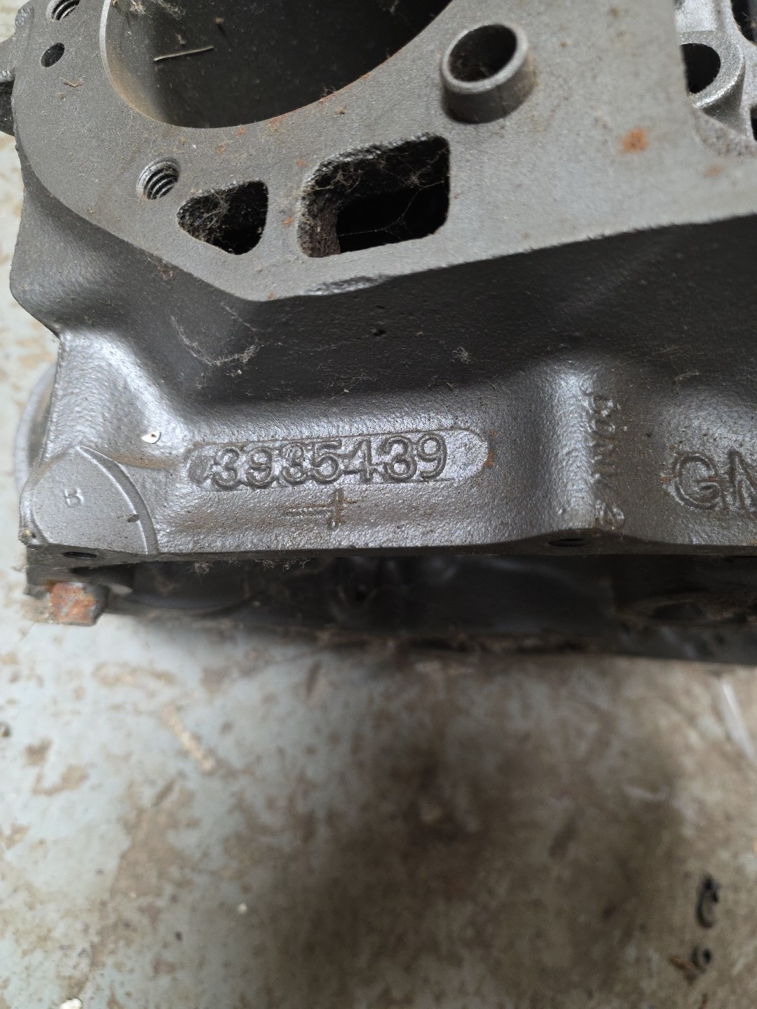 1968 Corvette 427 Engine Block 3935439 IL F-14-8 Standard Bore 2-Bolt ...