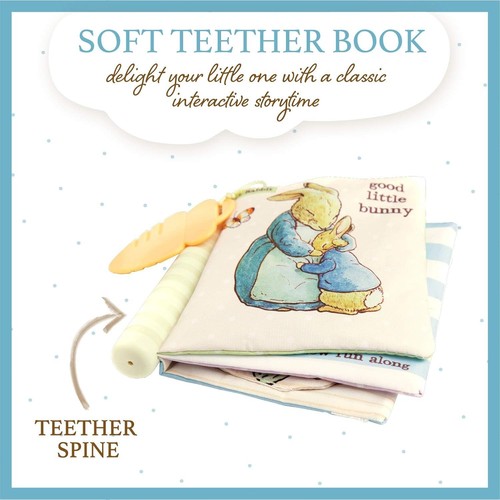 KIDS PREFERRED Beatrix Potter Peter Rabbit Soft Teether Book with ...