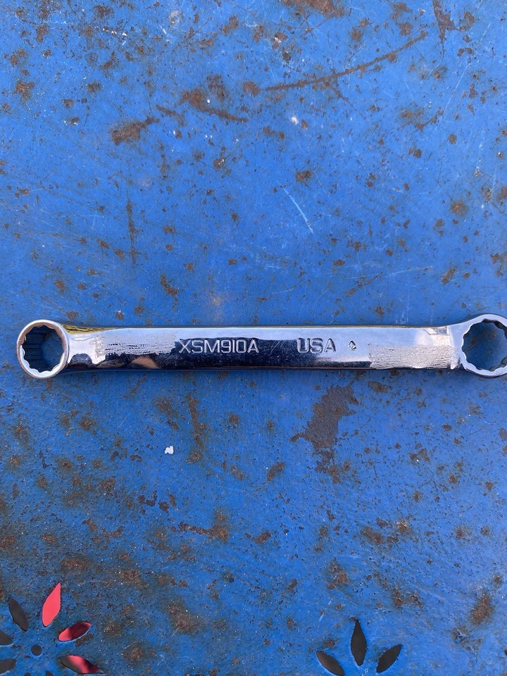 Snap On 9-10 MM Sawn Neck Ring Spanner Engraved | eBay UK
