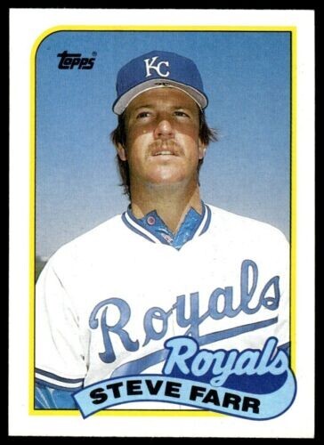 1989 Topps #507 Steve Farr Pitcher Kansas City Royals FREE shipping | eBay