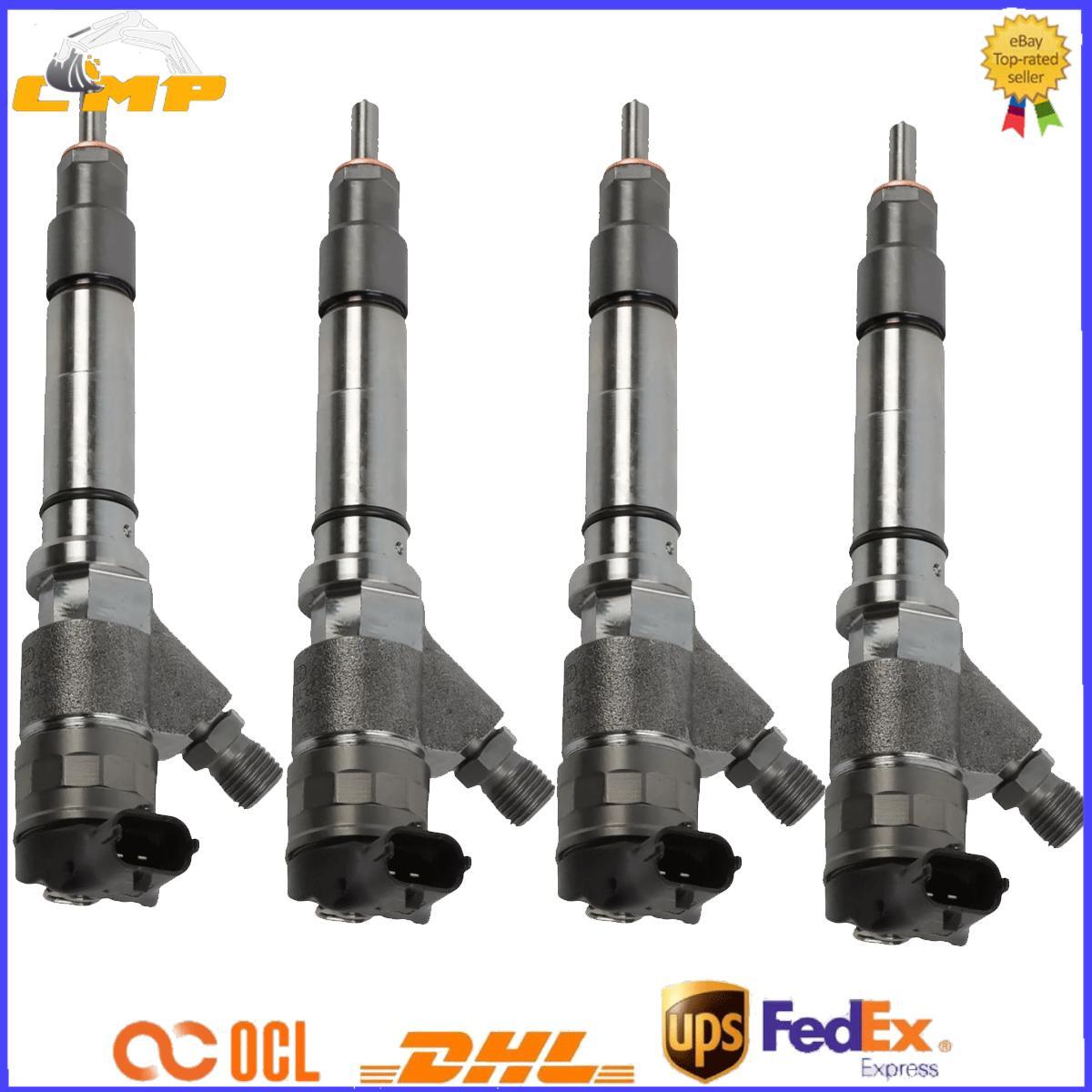 4x Fuel Injectors 0986435521 Fits GMC Chevrolet 2500 3500 06-07 6.6L ...