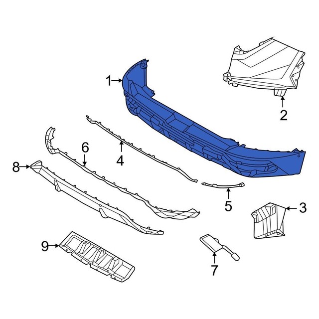 Genuine Hyundai OE Cover-Rr Bumper Lwr 86612-N9100 for sale online | eBay