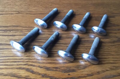 Bumper Bolts OVAL w/STAINLESS CAPS vtg NOS hot rod TROG SCTA | eBay