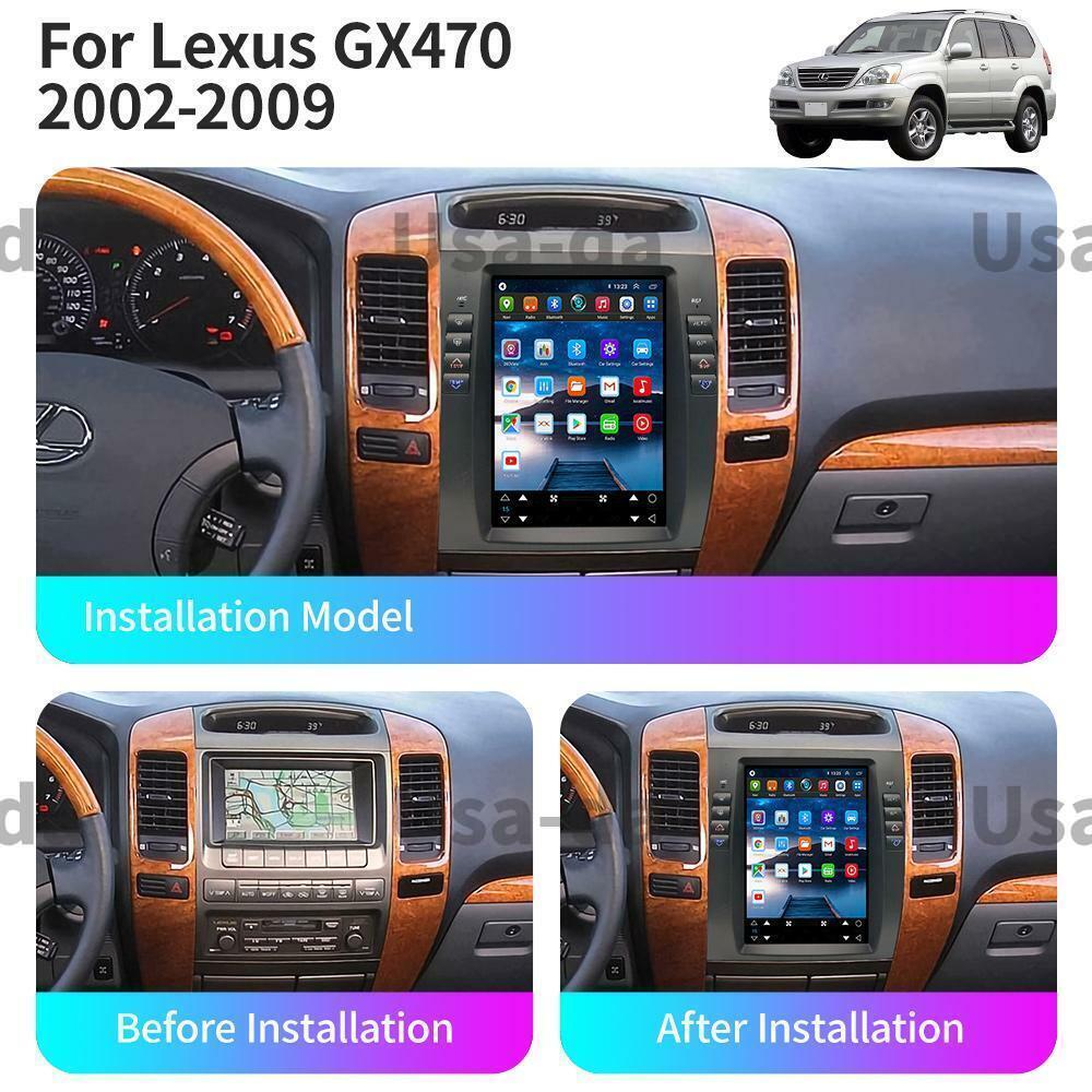 10.4" For Lexus GX470 2002-2009 Car GPS Navigation radio Stereo 4G+64G ...