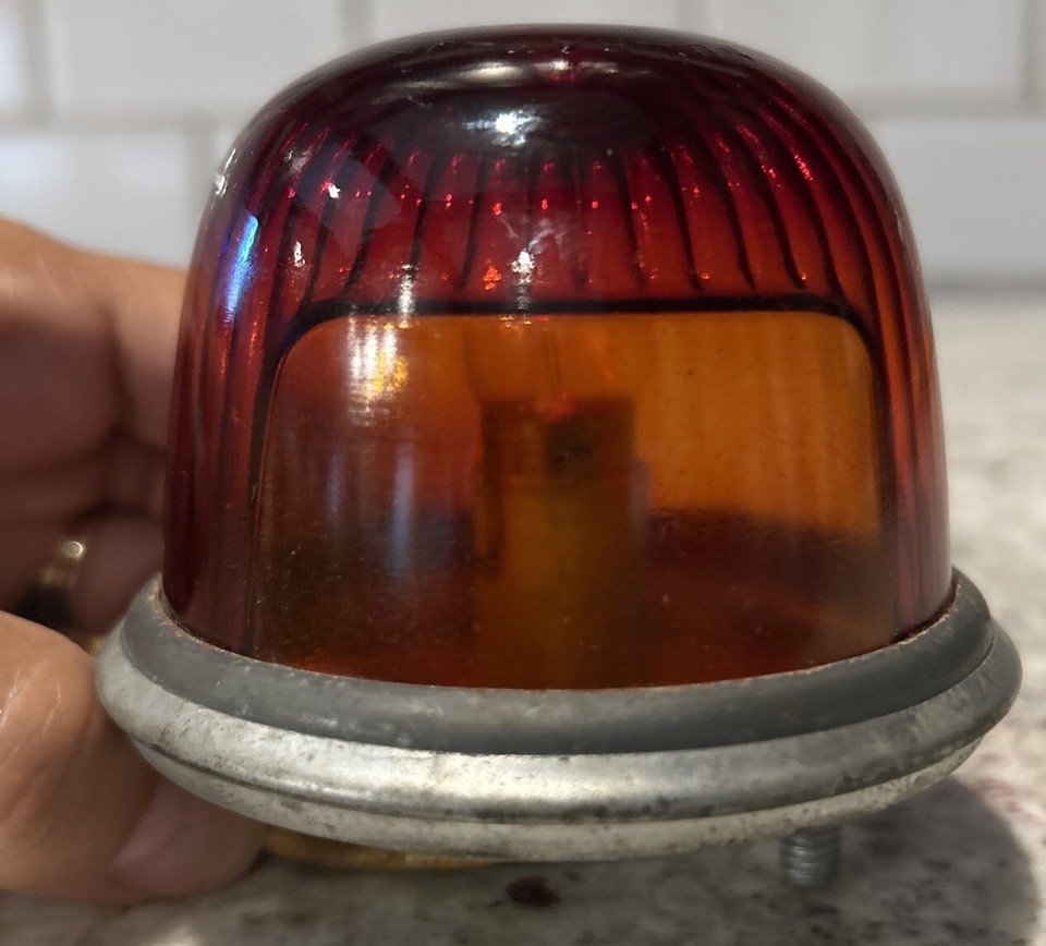 Vintage Nu Ray Jr Motorcycle, Scooter Rear Taillight Assembly Red Glass ...