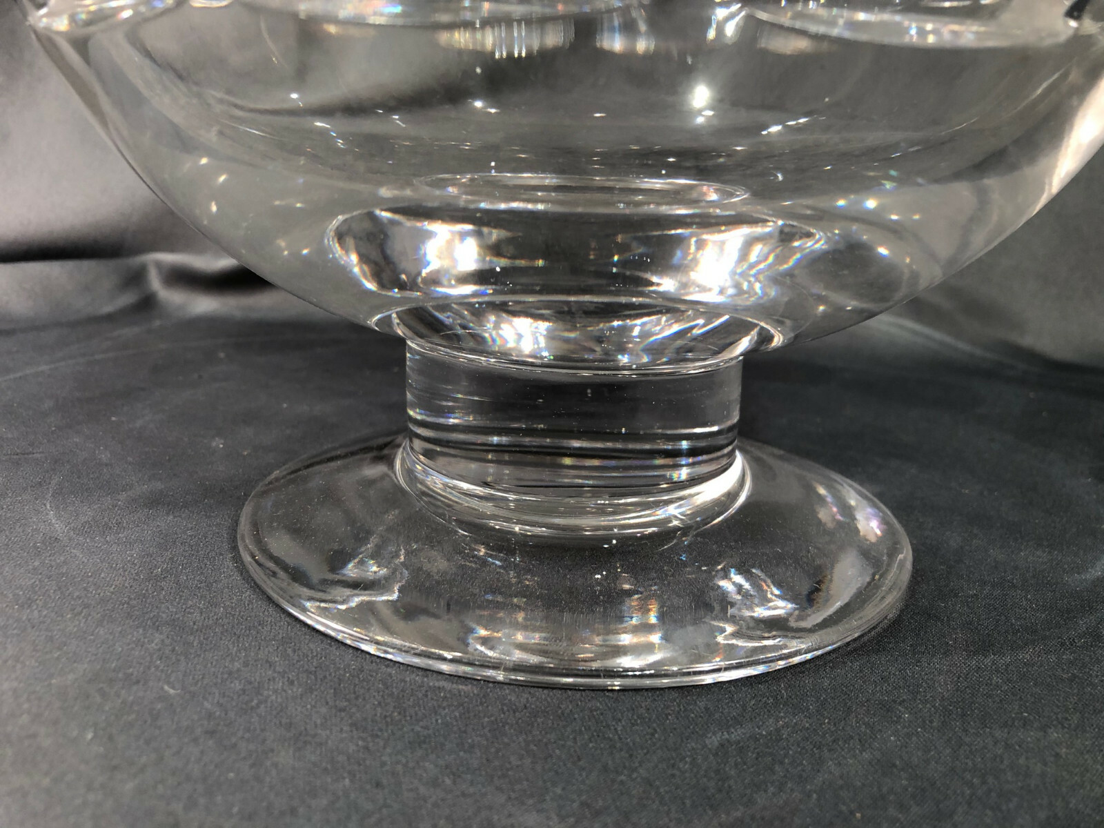 Atlantis 76 Compote Fruit Bowl Glass Gerald Gulotta Portugal Crystal Truffle Art | eBay