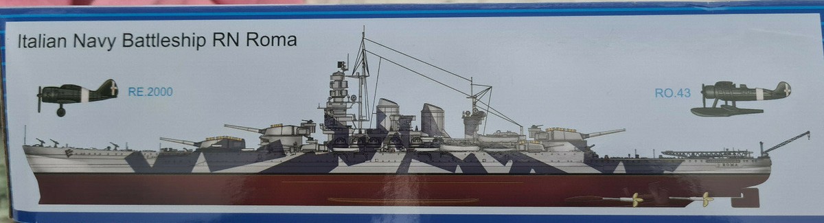 Ship Model Kit NYA 1/350 RN Roma Italian Battleship Model | 1943 ...