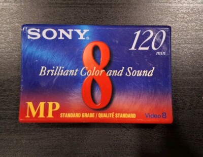 SONY New 8mm Video Cassette Tape P6-120MP 120 Minutes NTSC FACTORY ...