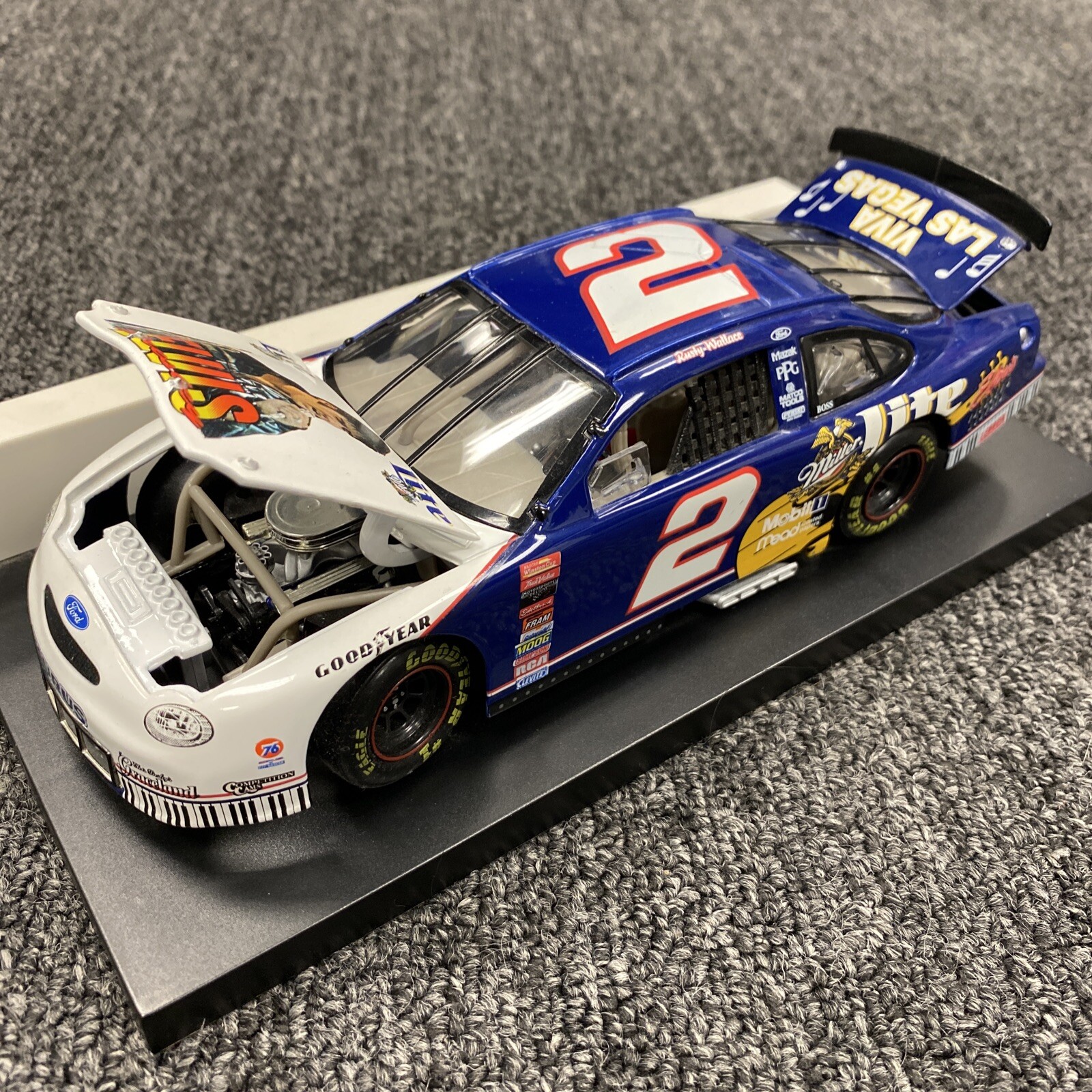 1998 Rusty Wallace #2 Miller Lite Elvis Ford Taurus Action 1:24 Diecast ...