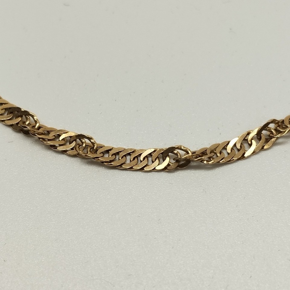 9ct Gold Bracelet 375 Chain Fine Jewellery Hallmarked 1.82g RMF22-LW ...
