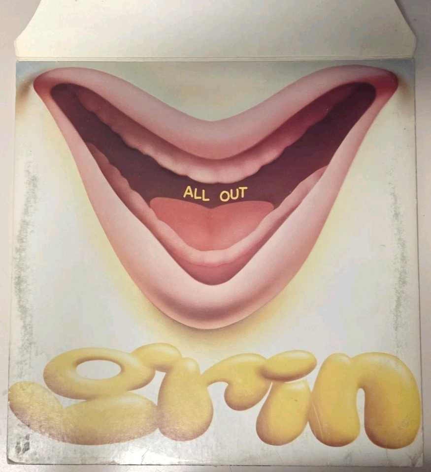 Grin - All Out 1973 Spindizzy Vinyl LP Cleaned Playtested Die-Cut KZ ...