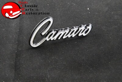 1968-69 "CAMARO" DELUXE DOOR PANEL EMBLEMS - SCRIPT LETTERING | eBay