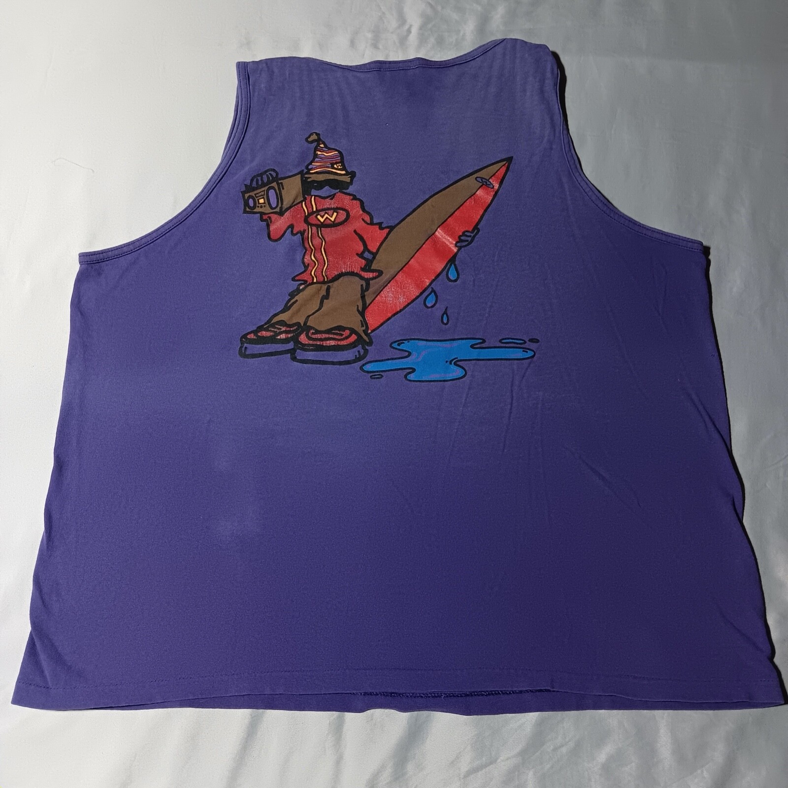 Vintage 1990s 90s Boombox Surfer Surf Dude Art Street… - Gem