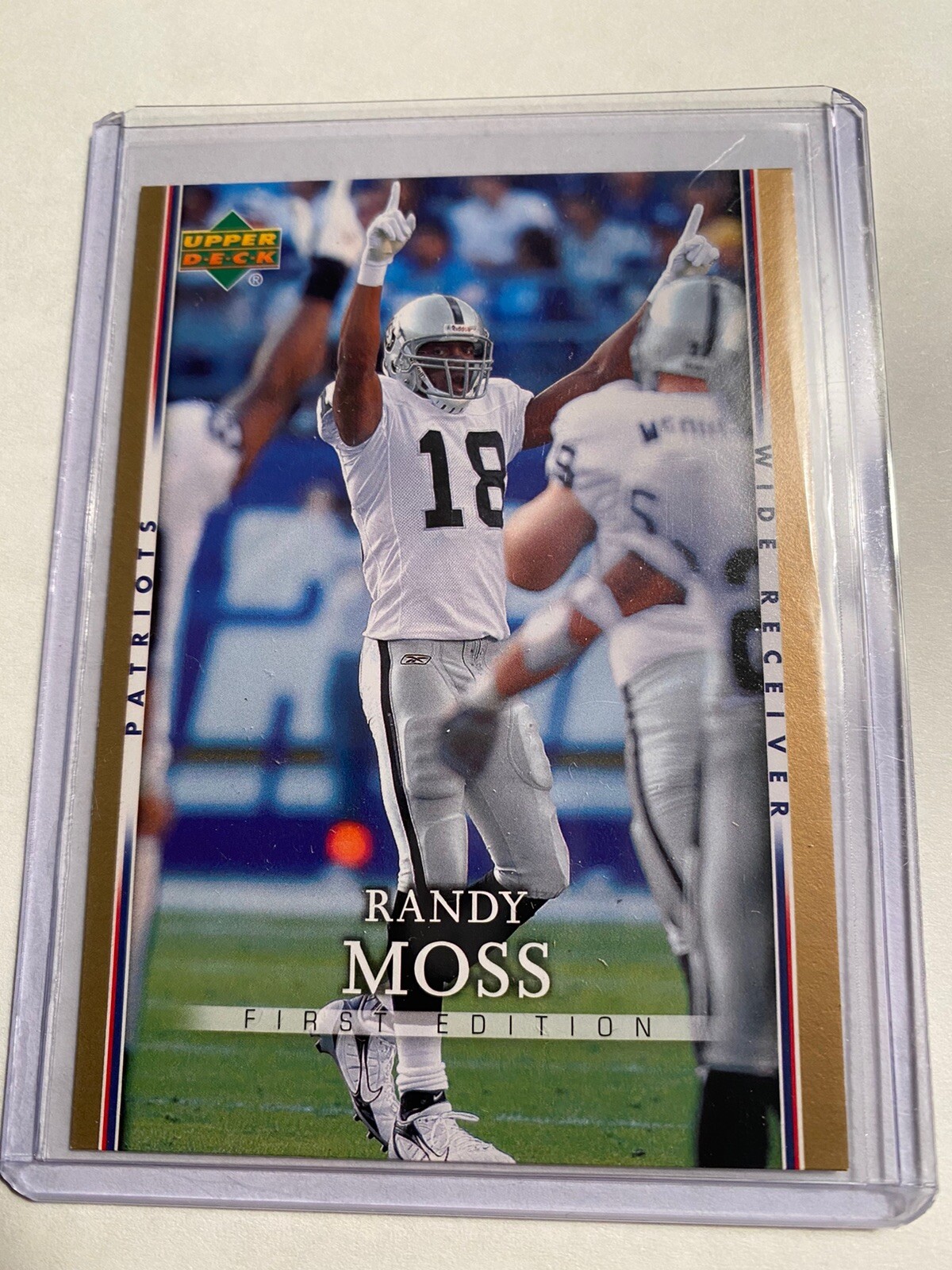 2007 Randy Moss Upper Deck First Edition (Gold) Card #72 | eBay