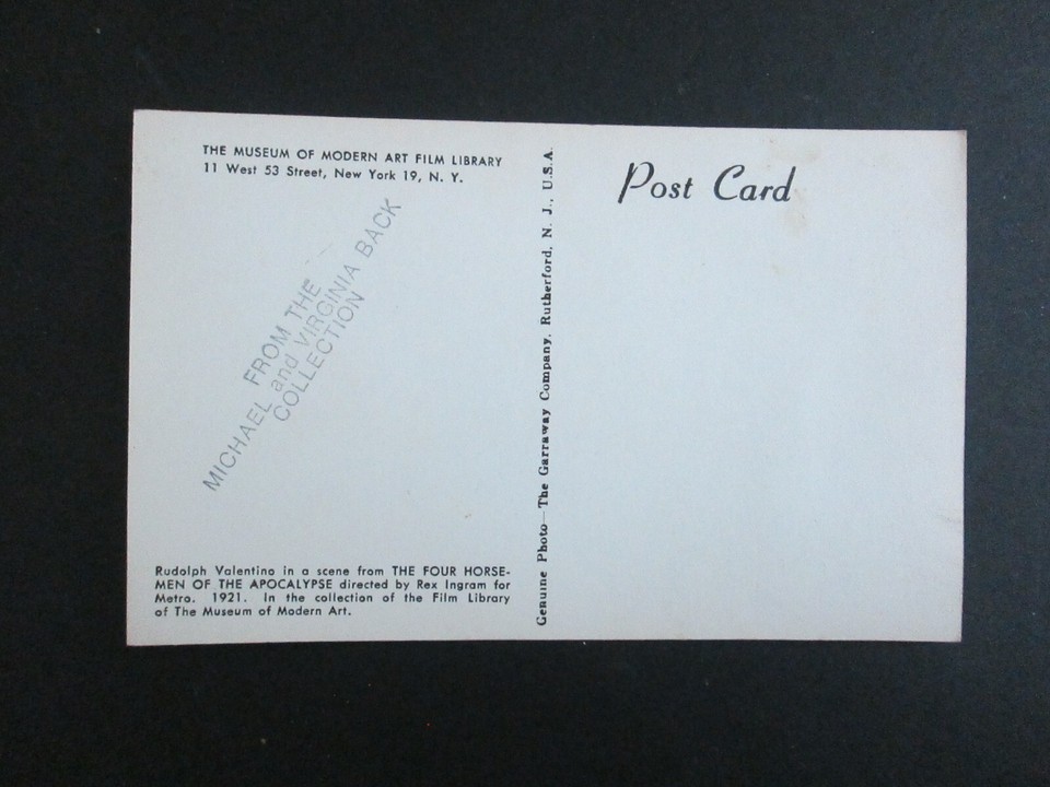 Rudolph Valentino Hollywood Movie Actor Postcard 2 | eBay