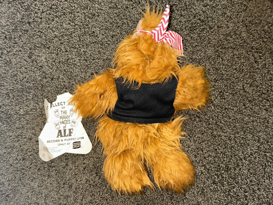 Vintage Alf BORN TO ROCK 11" Burger King Exclusive Hand Puppet 80s ...