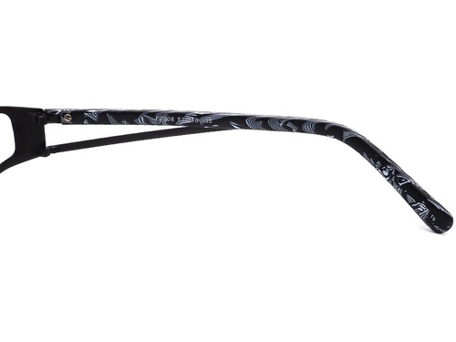 First Eyeglasses F2008 COL 19 Black/Marble Rectangular Frame 51[]18 135 ...