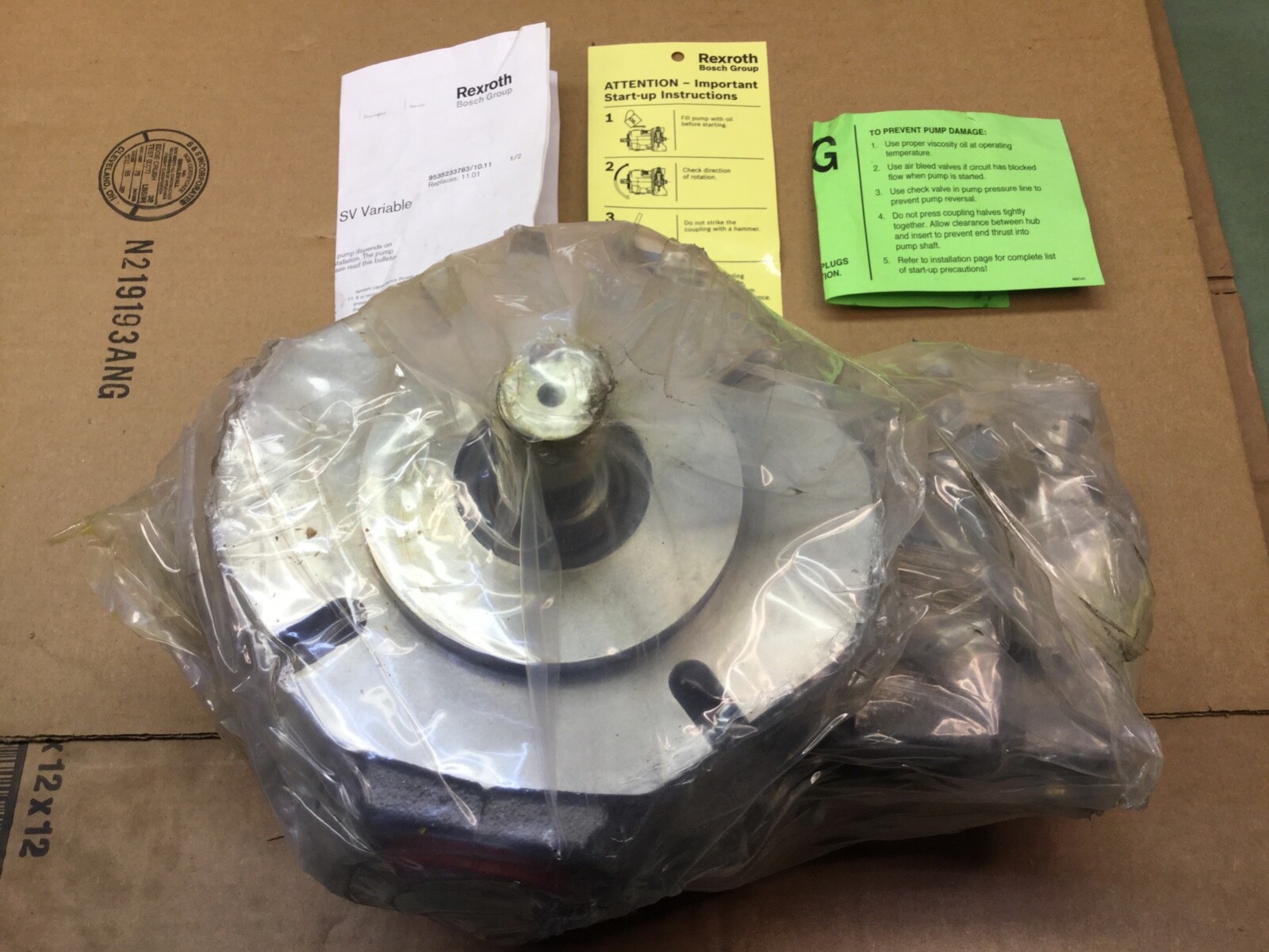 BOSCH 0513400405 VPV VARIABLE VOLUME VANE PUMP 1450 RPM 3000 PSI PMAX ...