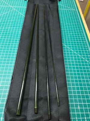 S-GLASS Fly Rod Blank 7'6”-4wt 4-piece Dark Olive, Tip Over Butt, Rod ...