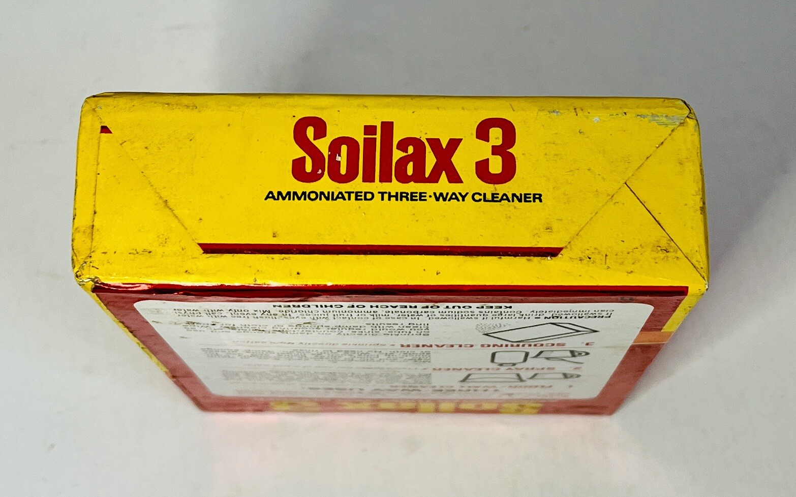 Vintage Soilax 3 Powdered Cleaner 16 oz Box New Old Stock TV Movie Prop ...
