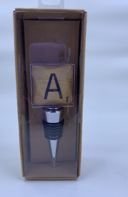 Boston Warehouse Bottle Stopper - Scrabble Tile A - Stopper "A" -BRAND ...