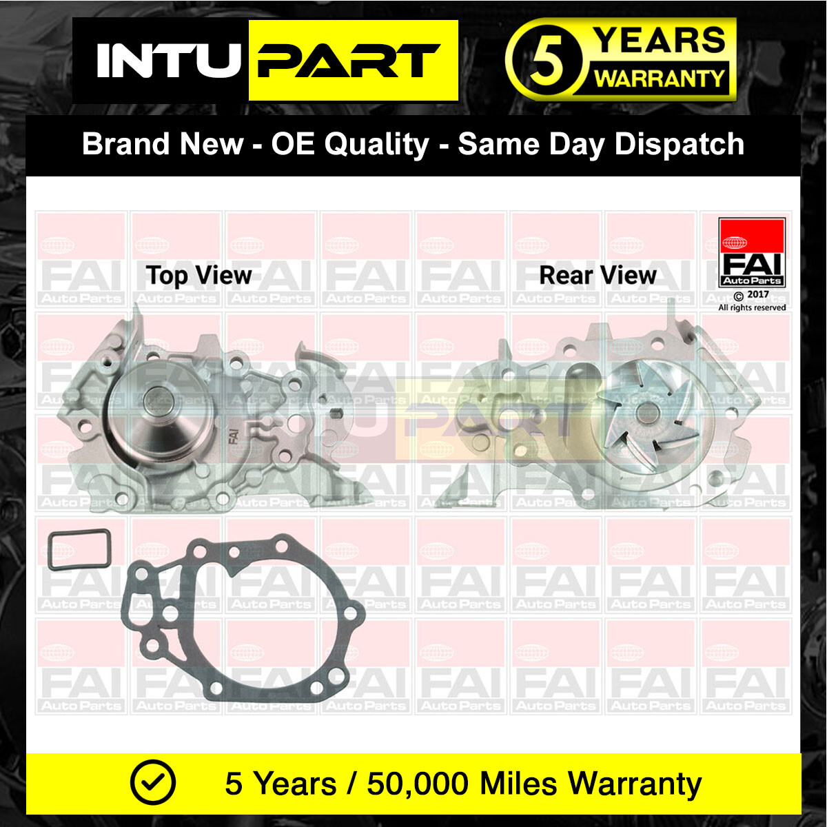 Fits Dacia Sandero 2008- Renault Clio 2001- 1.1 1.2 IntuPart Water Pump ...