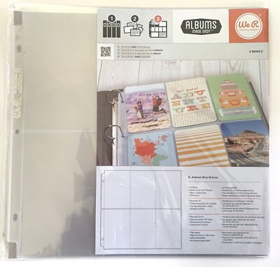 We R Memory Keepers 12" x 12" Photo Sleeves w/ 6 Vertical 4" x 6 ...