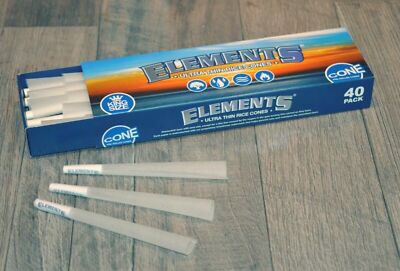 Elements Ultra Thin Rice Cones - Pre Rolled Rolling Paper. | eBay UK