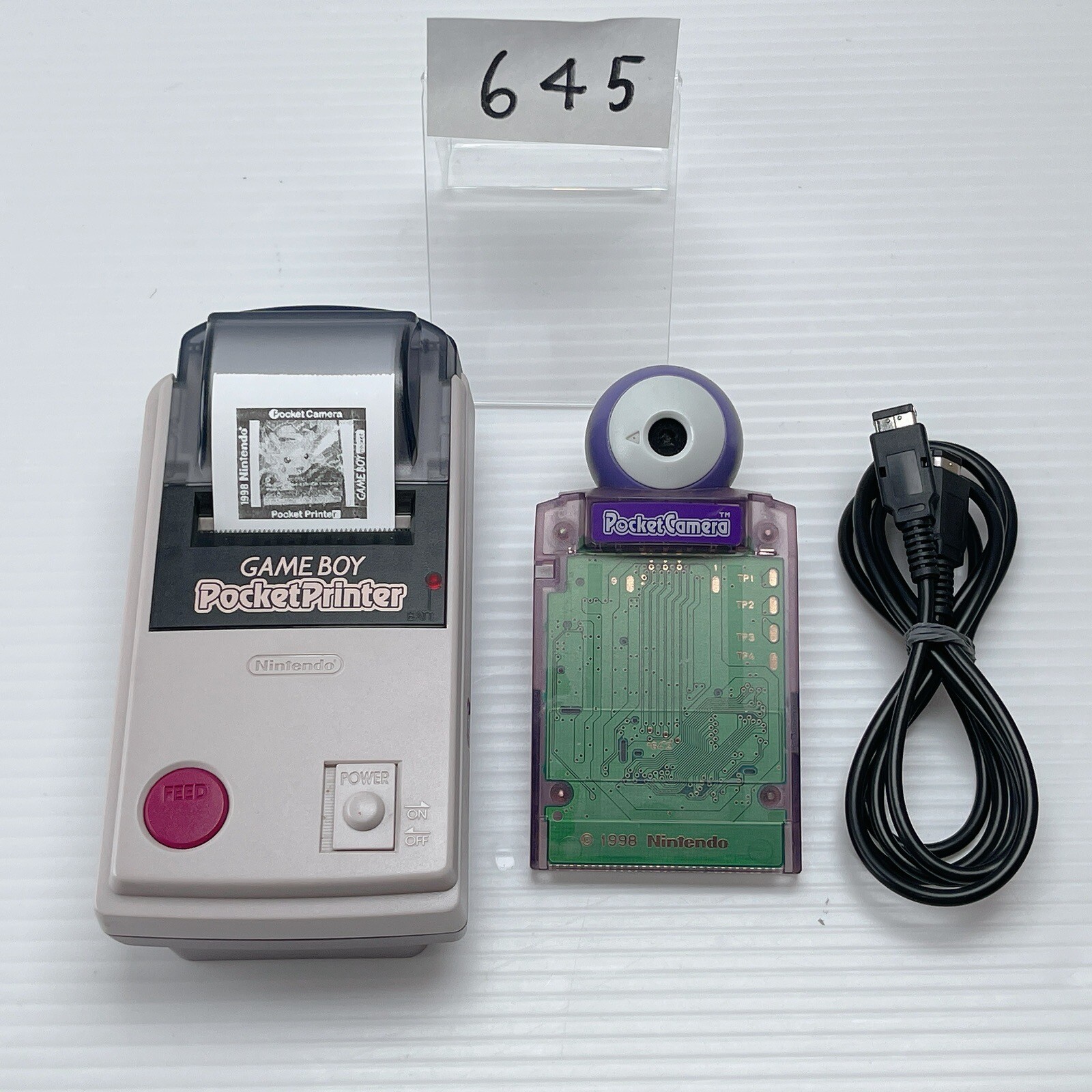 Nintendo GameBoy Pocket Printer MGB-007 Pocket Camera Purple MGB-006 w ...