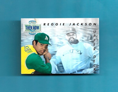 1993 Upper Deck THEN & NOW HOLOGRAM Card # TN16 REGGIE JACKSON OAKLAND ...