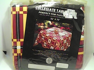 Collegiate Tablecloth 52 x 70 100% PVC + 100% Polyester Florida State ...