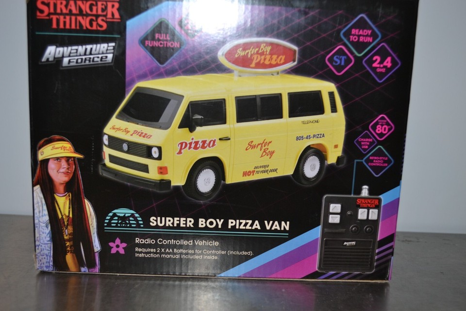Stranger Things Adventure Force Surfer Boy Pizza VolksWagen Van Radio ...