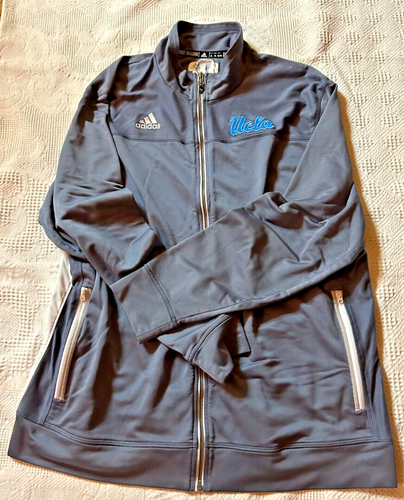UCLA Bruins Adidas Men's Lightweight Zip Jacket Gray X-Large Climalite ...