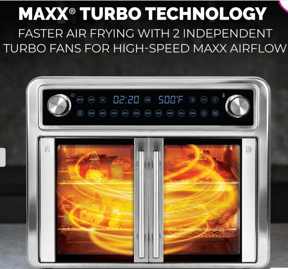 Kalorik Maxx flex-Sync 26-Quart Digital Air Fryer Oven 3 in 1 oven 25L ...