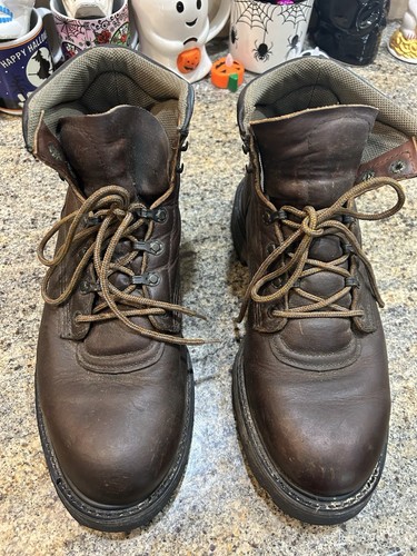 Red Wing Work Boots 963 Leather USA Made Soft Toe Comfort Force Men 10 ...