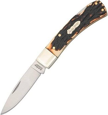 6.5” Schrade Pocket Knife Lockback Retro Sodbuster Coal Miner High ...