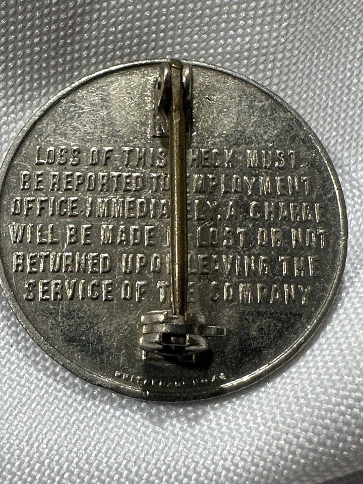 BETHLEHEM STEEL SHIP BUILDING EMPLOYEE BADGE QUINCY YARD MASS Badge | eBay