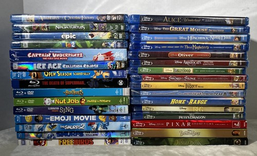 Disney Pixar Blue Sky & More Sealed Blu-ray Lot Of 31 Movies Epic BFG ...