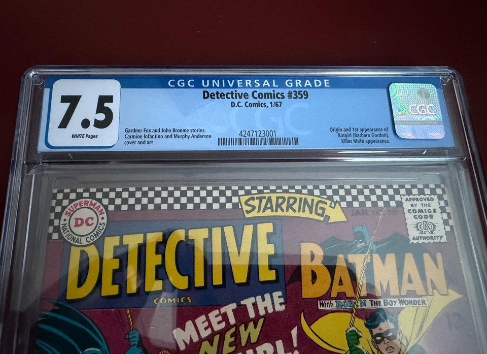 Detective Comics #359 CGC 7.5 Excellent Bright Eye Appeal 1st Gordon ...
