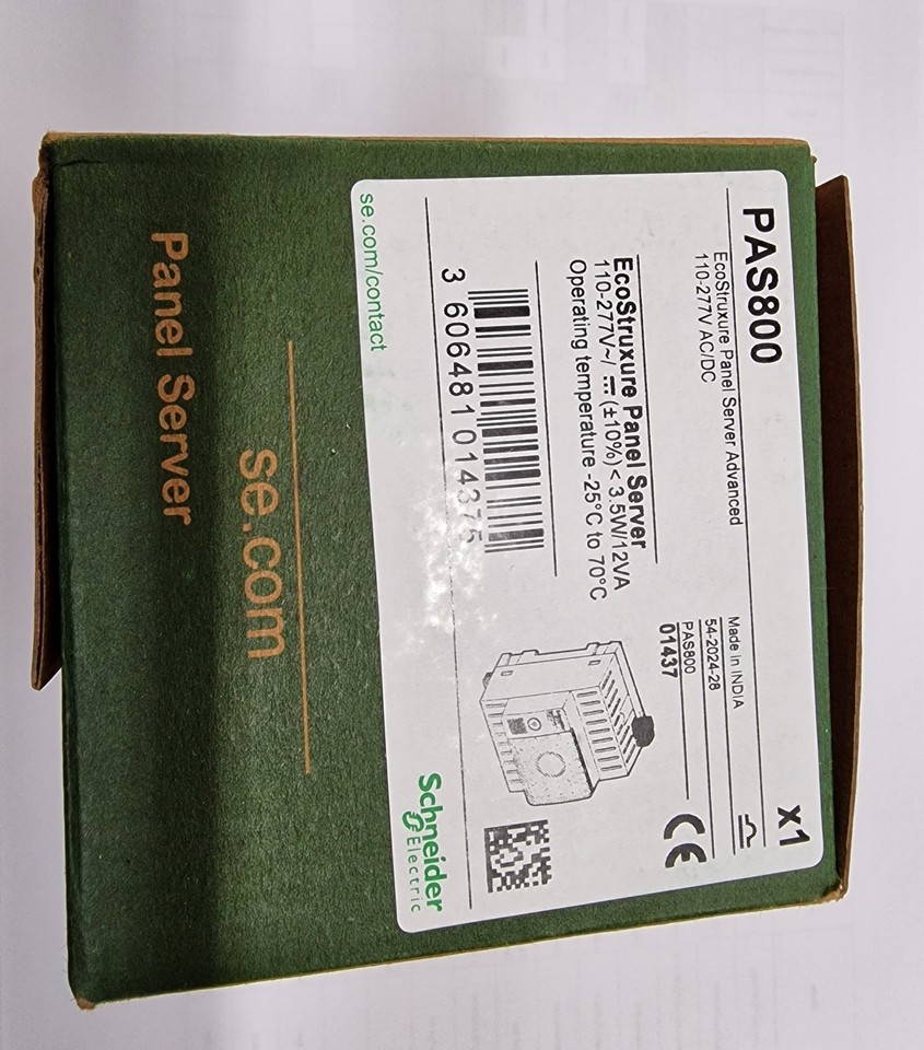 PAS800 Schneider Power Server Pannel Server Wireless Modbus 110-277 Vac ...
