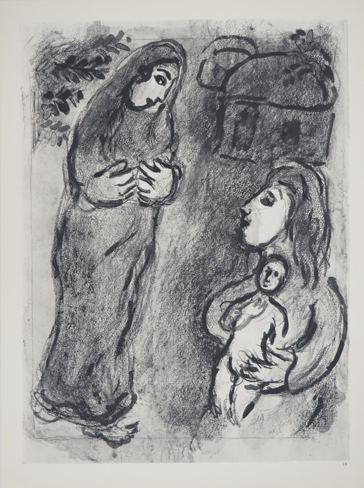 Marc Chagall: La Bible, La Birth D' Isaac, Gravure, 1960 | eBay