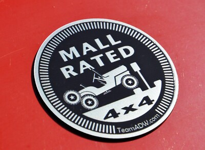 "Mall Rated" parody badge for Jeep CJ - Pair | eBay