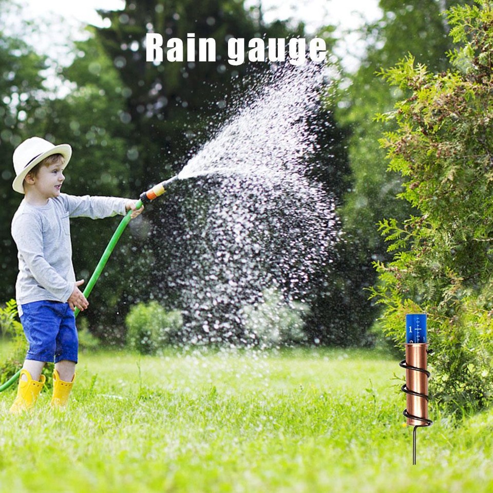 Metal Rain Gauge Useful Spiral Rain Gauges Floating Rain Meter for ...