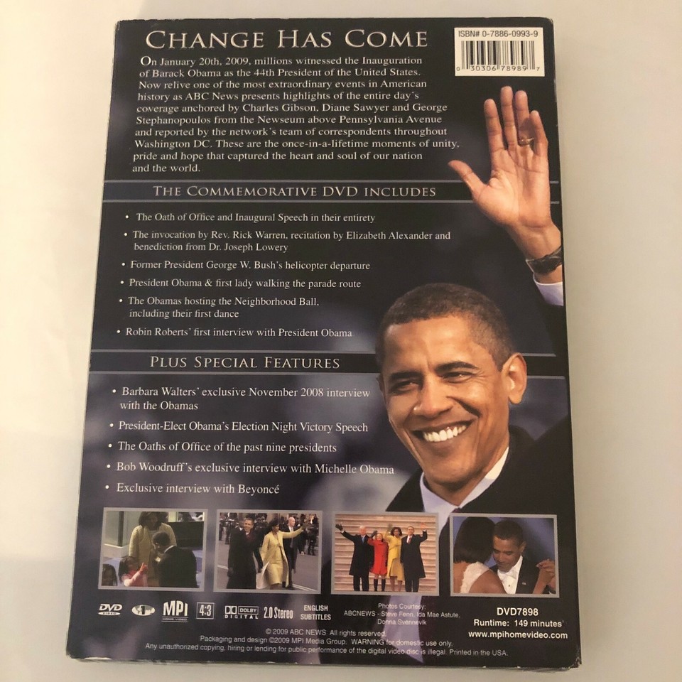 A Moment In History:The Inauguration of Barack Obama NEW! DVD ...