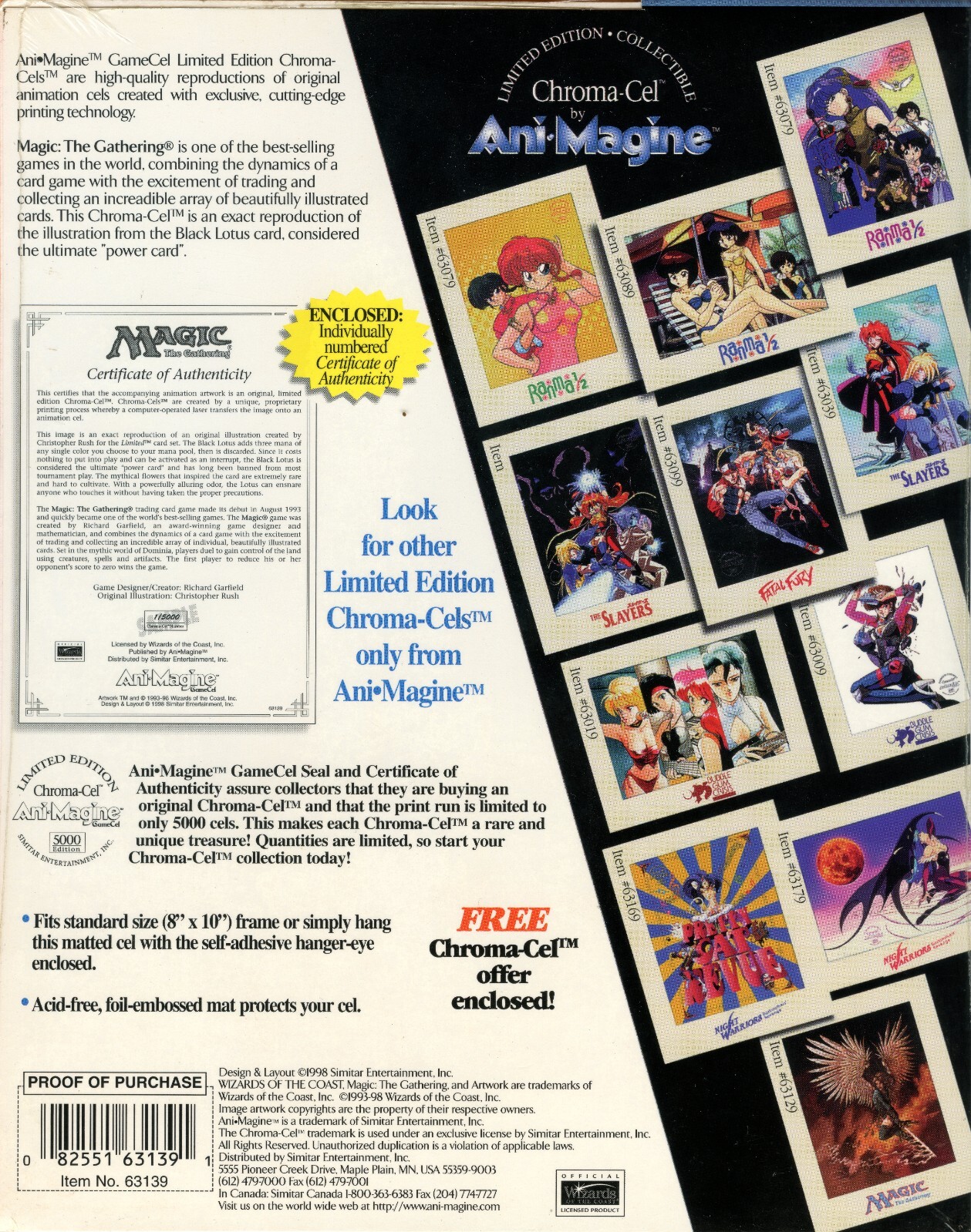 Black Lotus MTG Chroma Cel Art Print Signed By Christopher Rush 1/100 ...